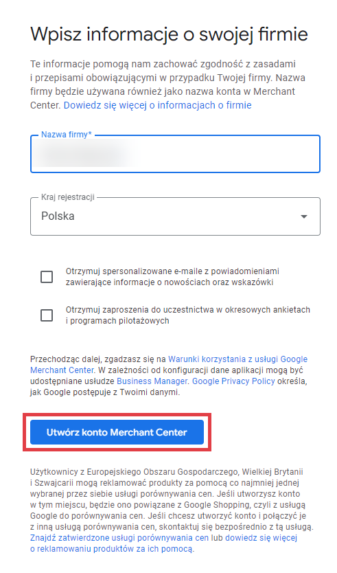 Integracja z Google Merchant Center » Shoper Learn
