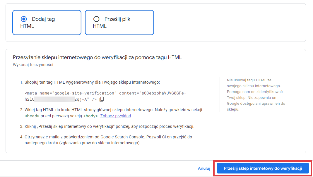Integracja z Google Merchant Center » Shoper Learn