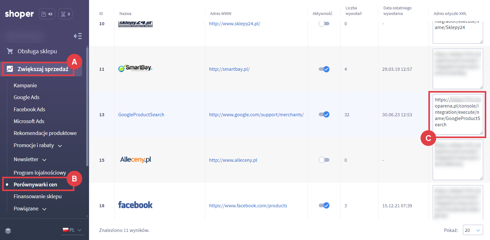 Integracja z Google Merchant Center » Shoper Learn