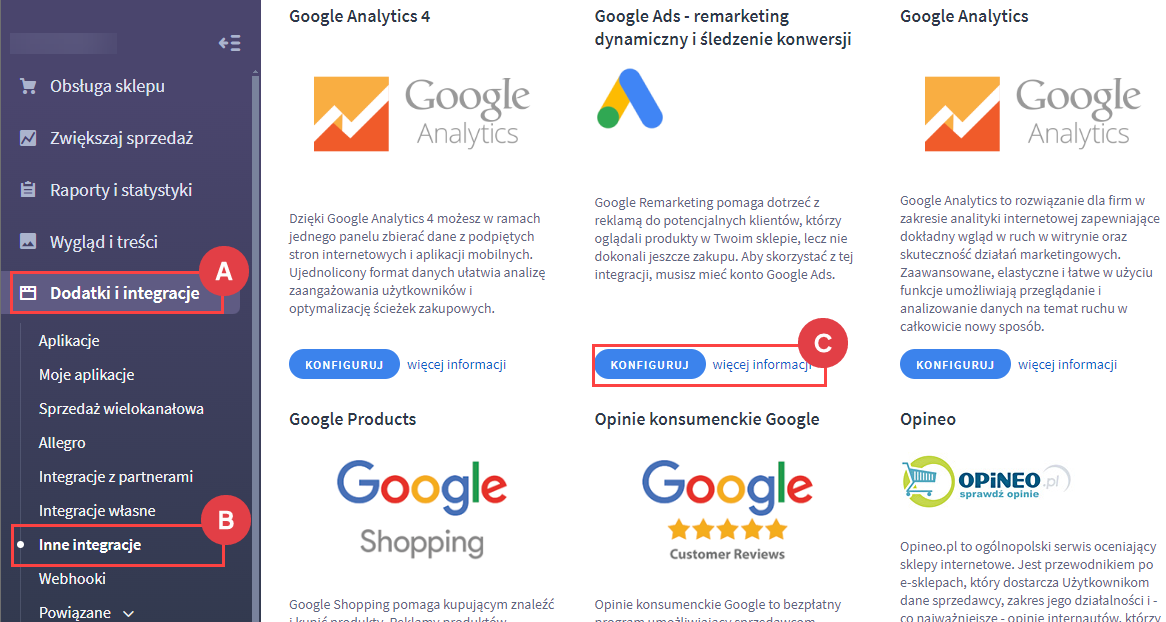 Integracja z Google Remarketing